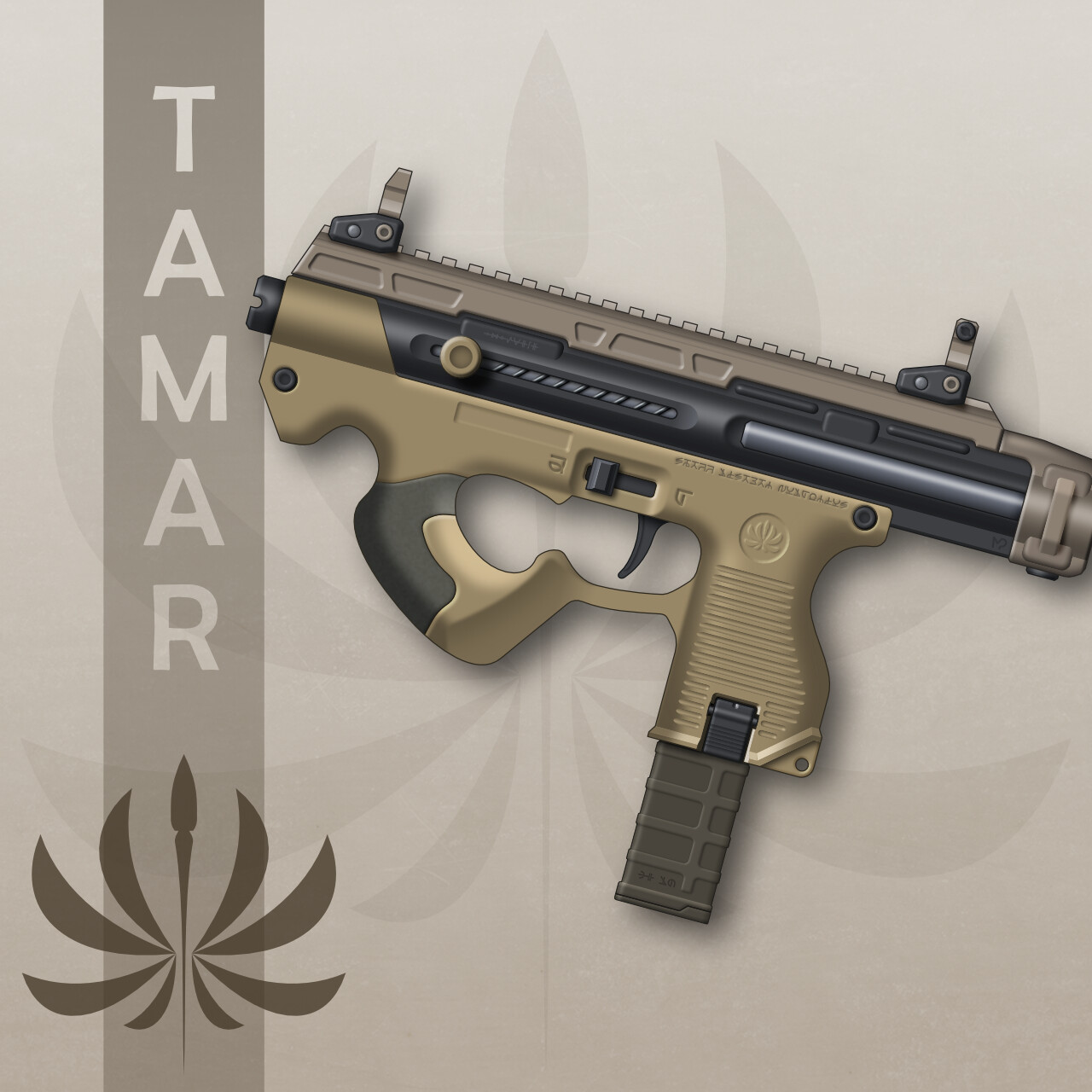 ArtStation - Tamar Submachine Gun
