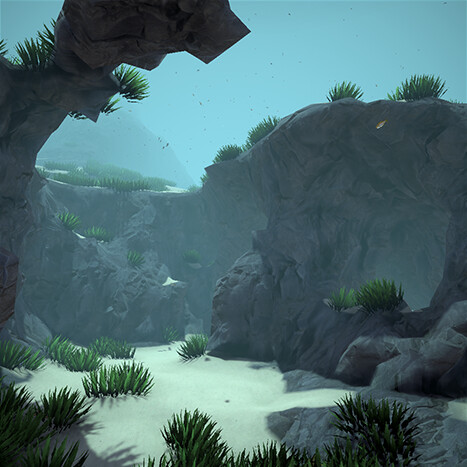 ArtStation - GPU Procedural Terrain and Actors (VR)