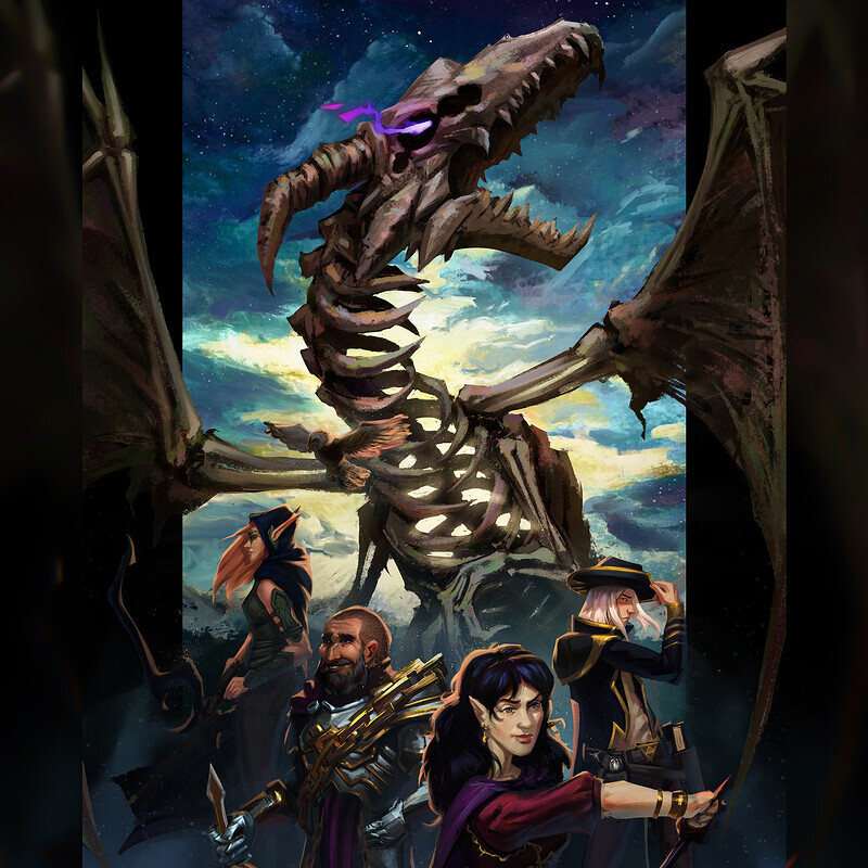 ArtStation - DnD Commemorative Poster (2020)