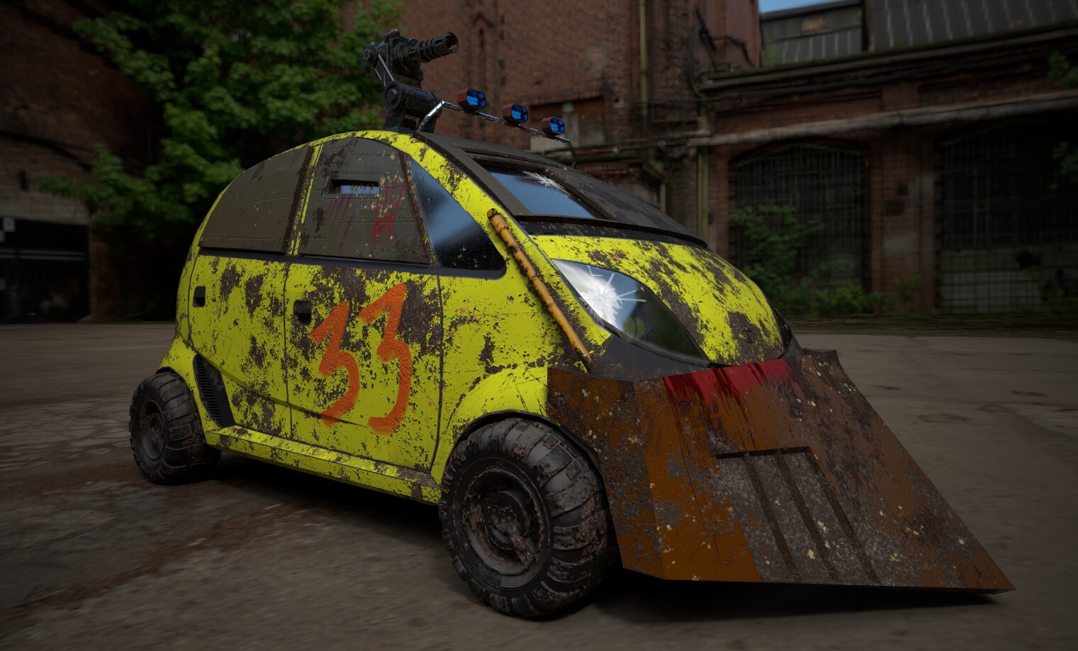 ArtStation - Tata Nano Zombie Mod