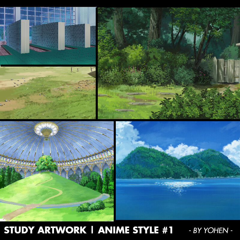 ArtStation - Background - Anime Style #1 | Study