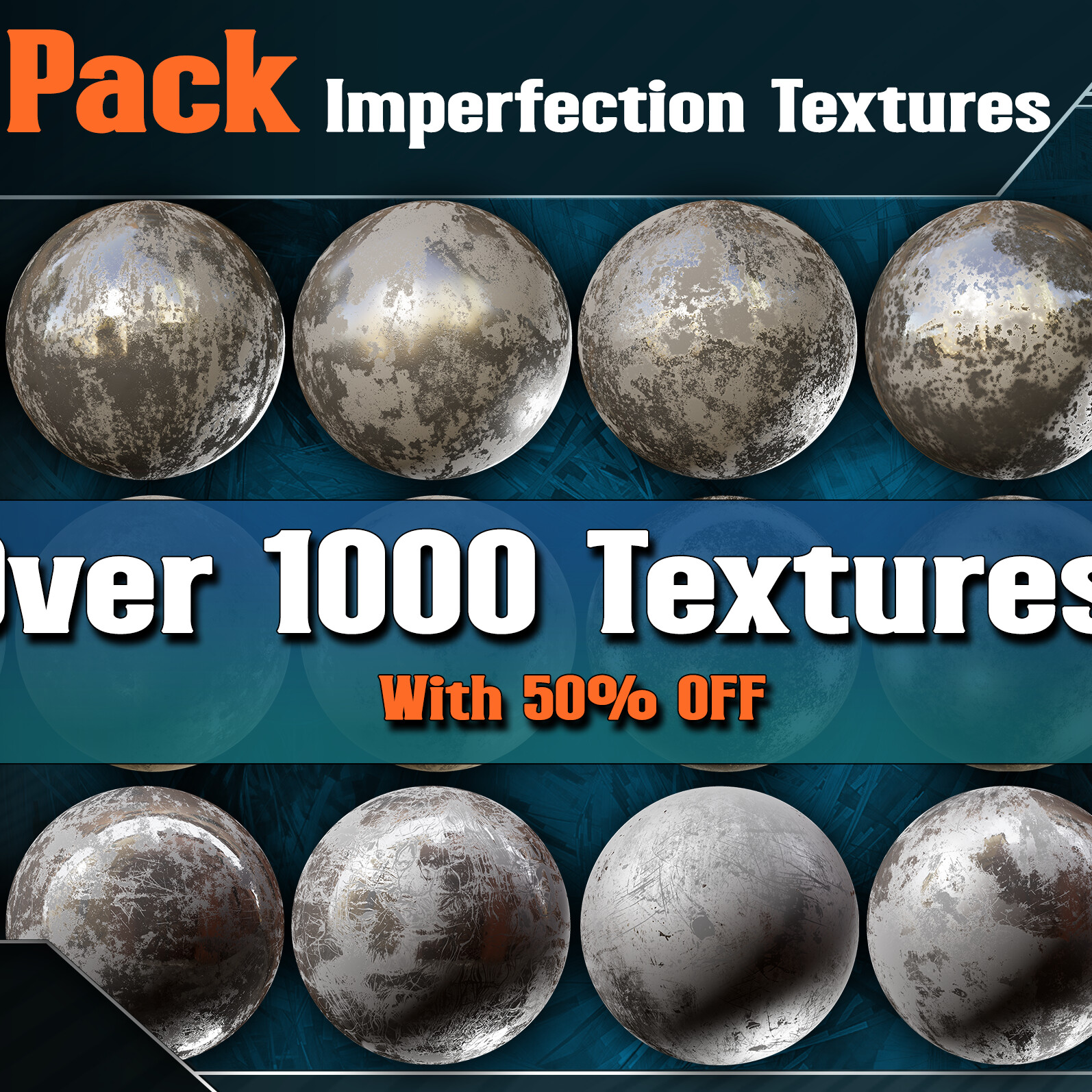ArtStation - MEGA PACK - Over 1000 Imperfection Texture (10 in 1) with 50% OFF!!!