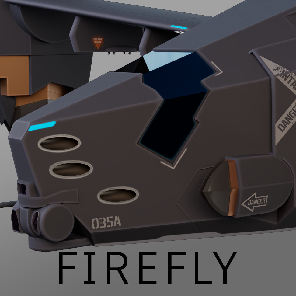 ArtStation - Firefly VTOL - ALLOY 3D Model