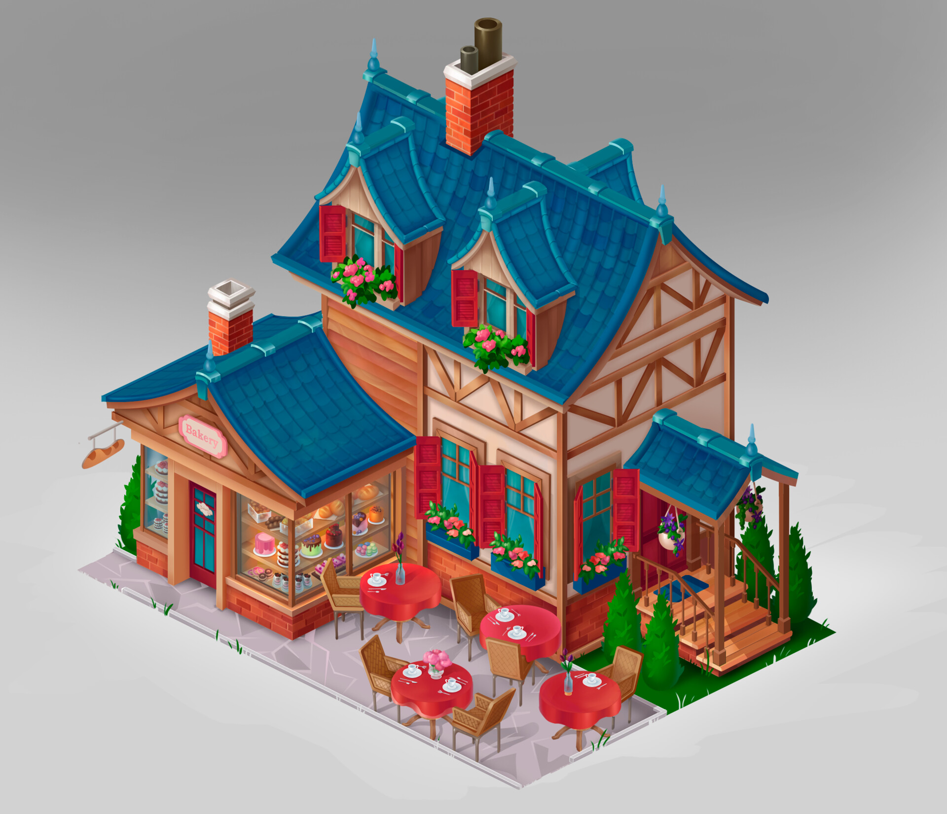 ArtStation - The isometric bakery