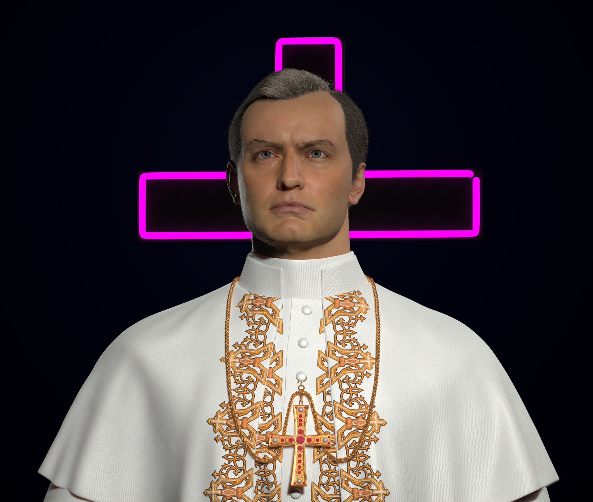 ArtStation - The Young Pope/Lenny Belardo(Jude Law)