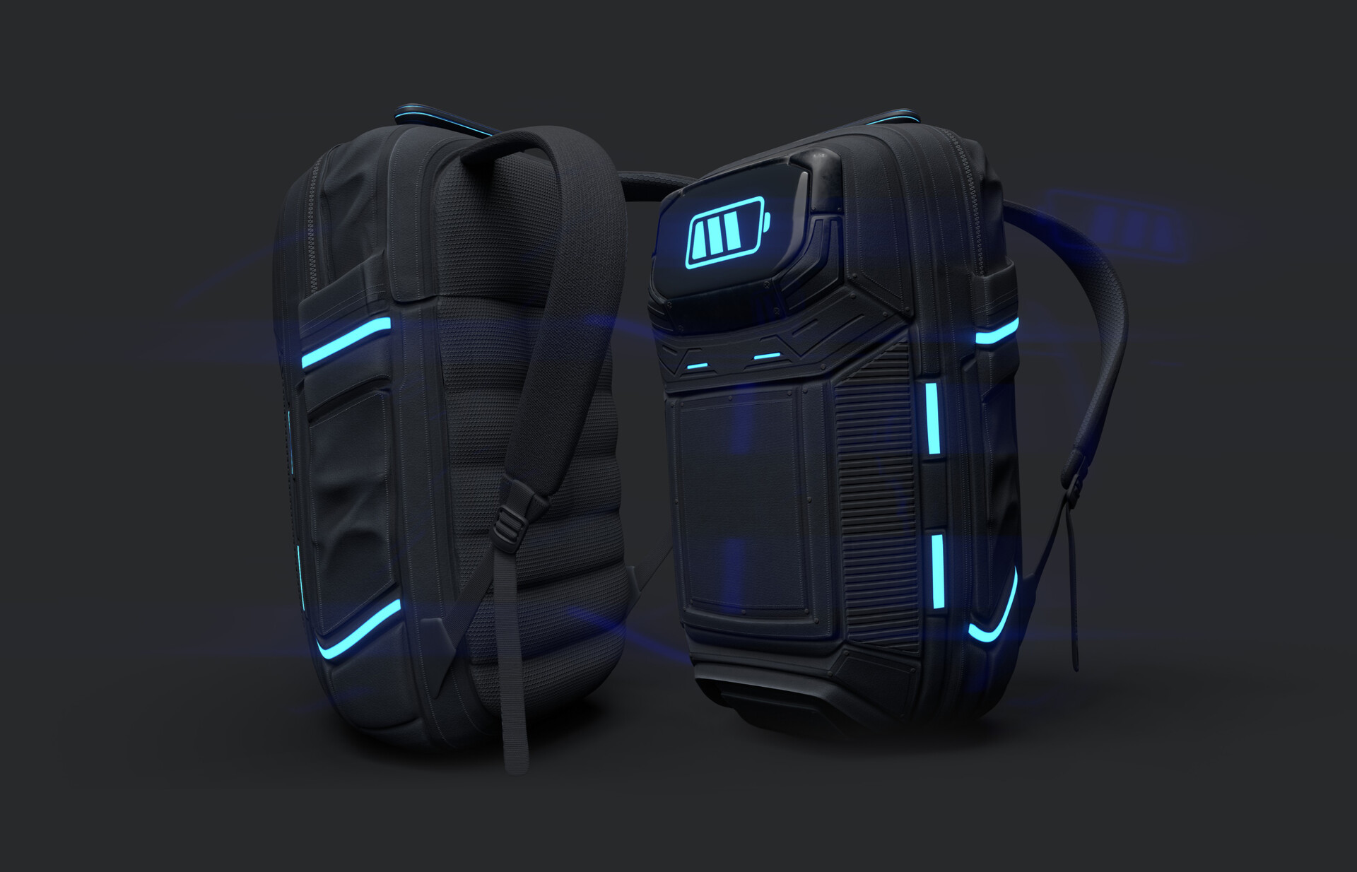 ArtStation - Futuristic Sci-Fi Backpack
