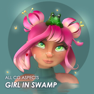 ArtStation - Girl In Swamp (WIP)