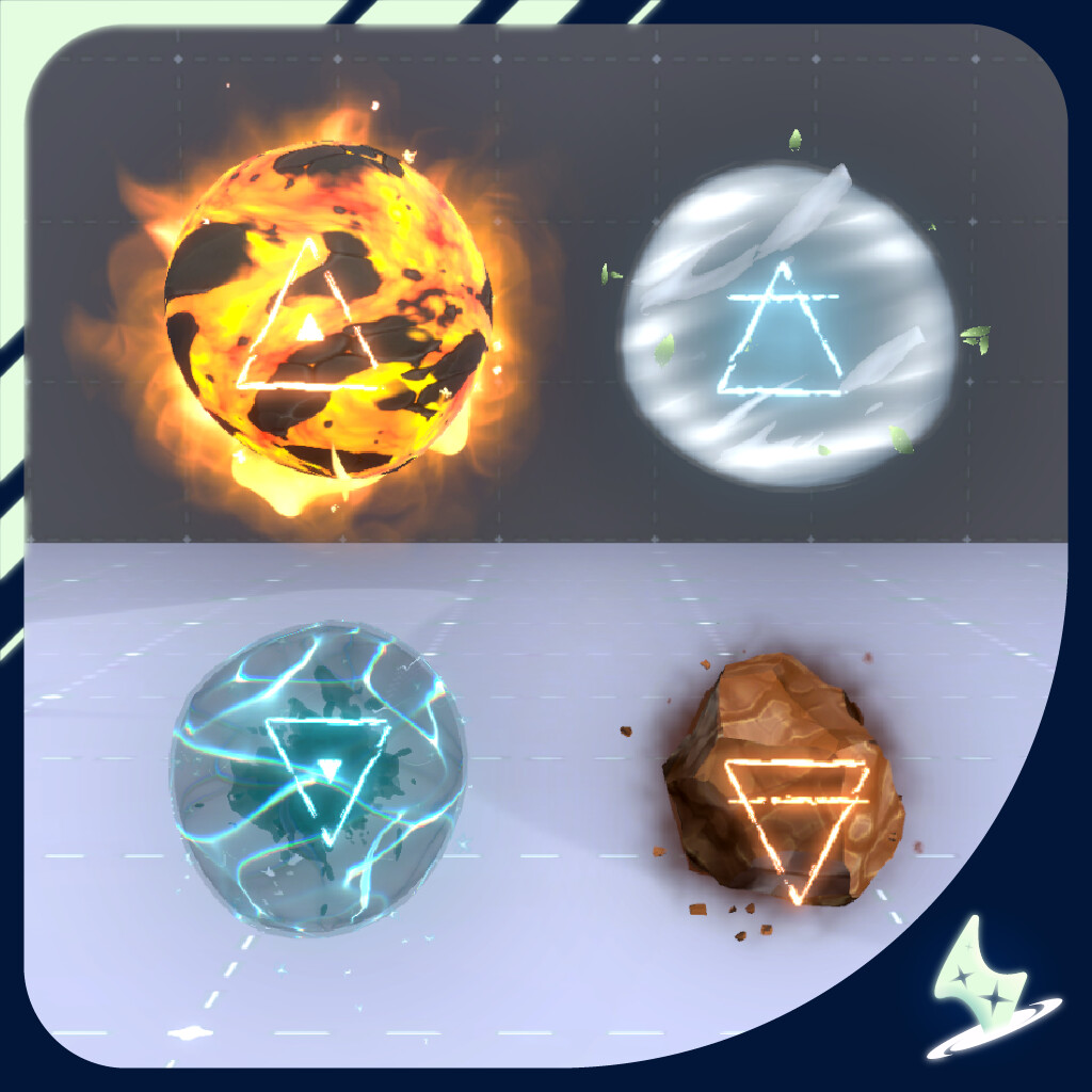 ArtStation - VFX - Elemental Spheres