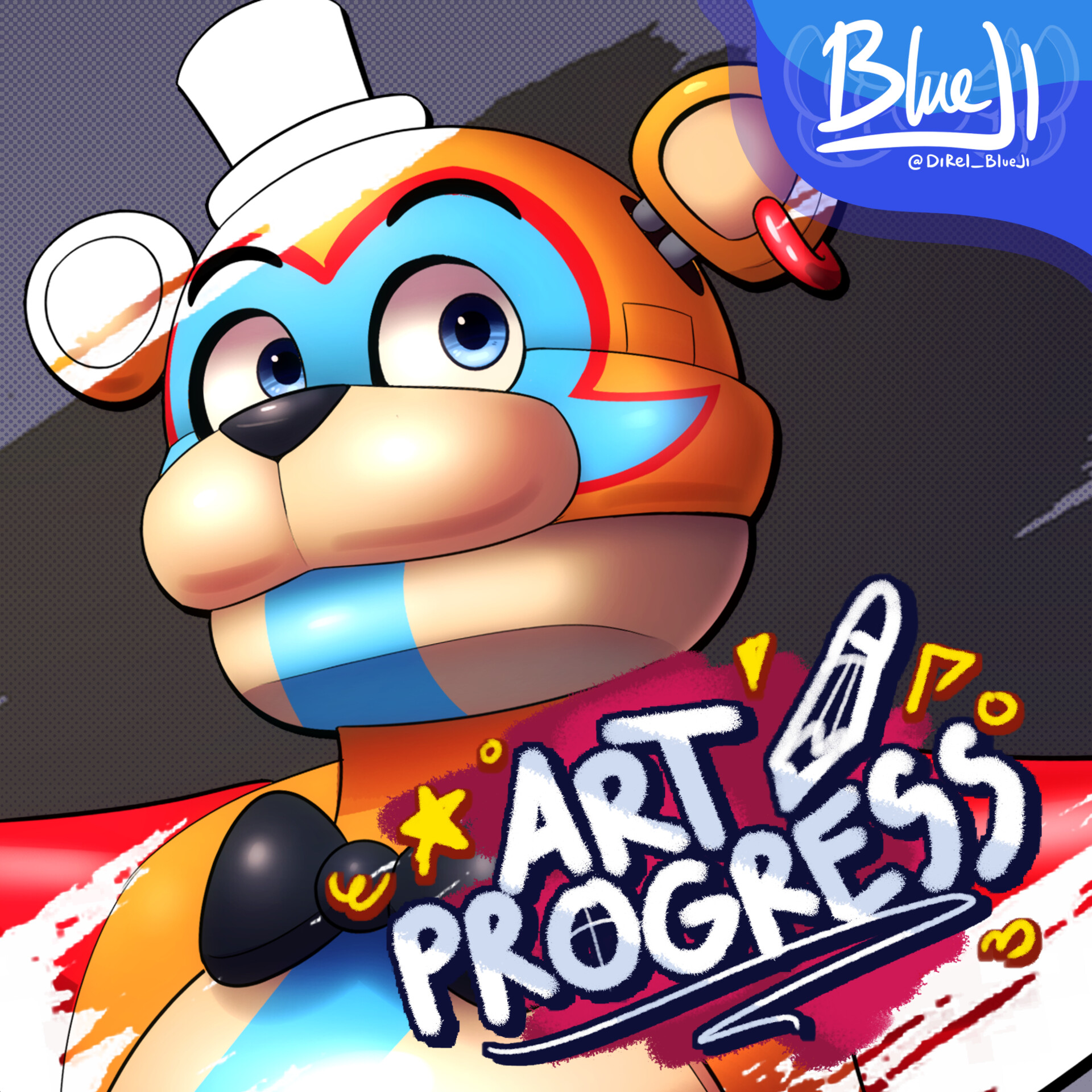ArtStation - Art Progress (ft. Glamrock Freddy)