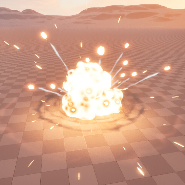ArtStation - VFX Stylized Explosion - UE5
