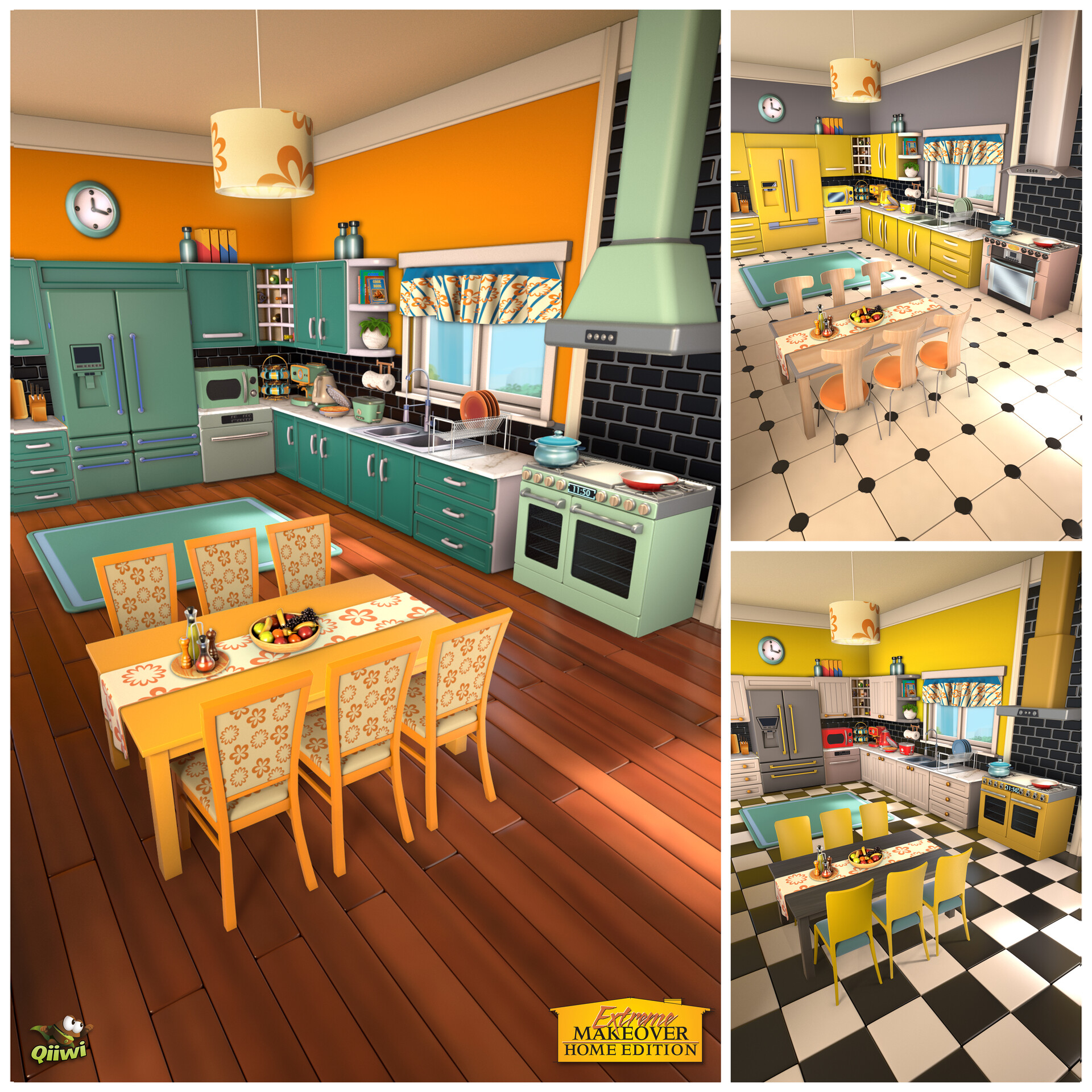 ArtStation - EMHE Mobile Game: Kitchen Family 1