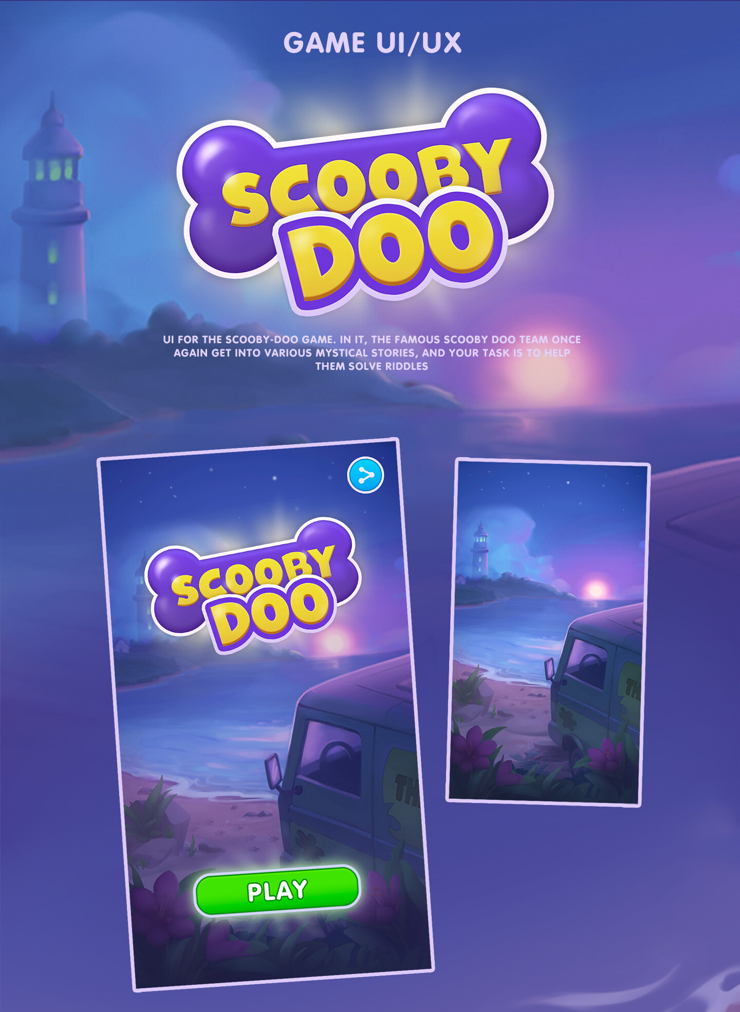 ArtStation - UI for the Scooby-Doo game