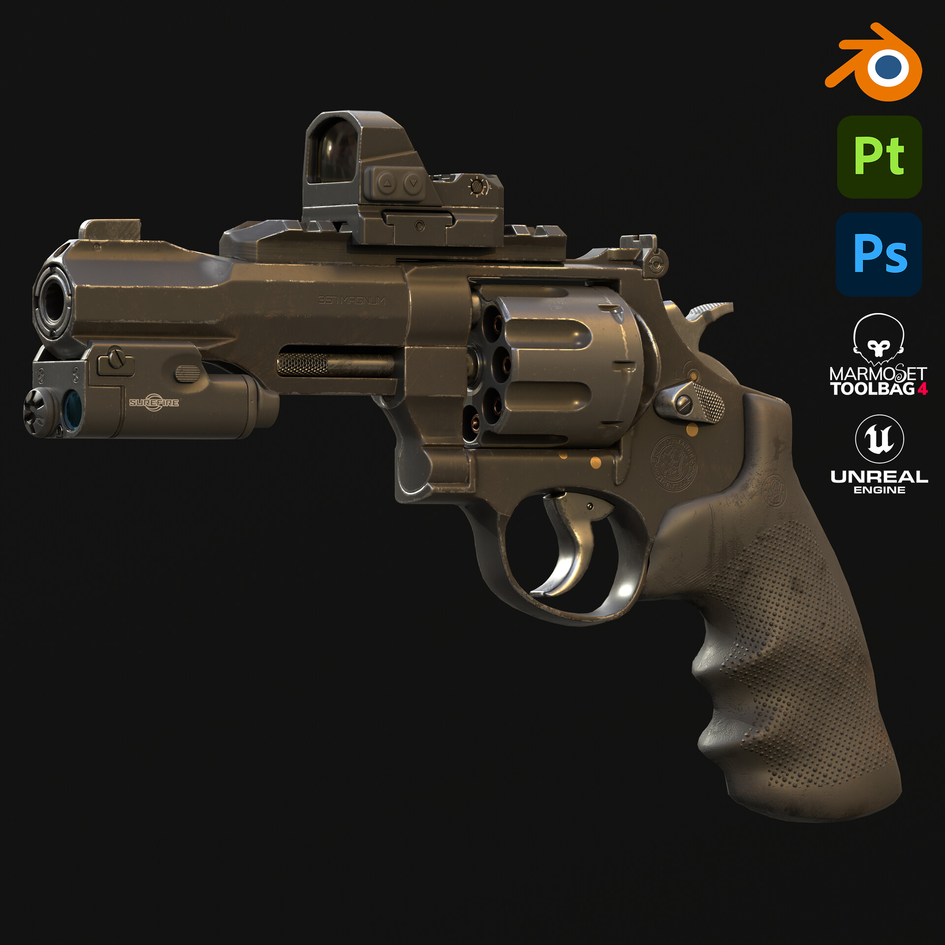 ArtStation - Revolver .357 Magnum