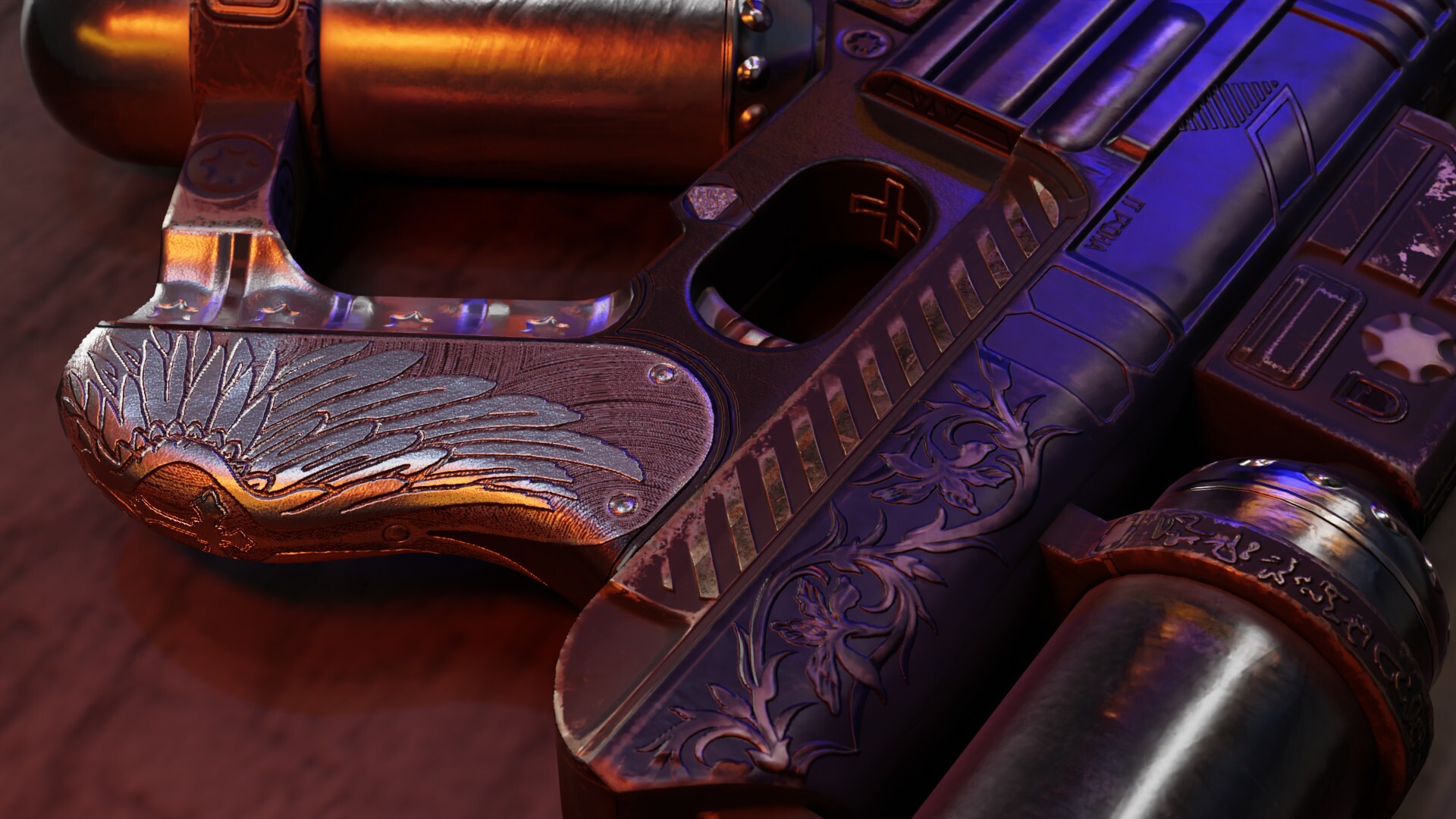 ArtStation - The vampire hunter's gun