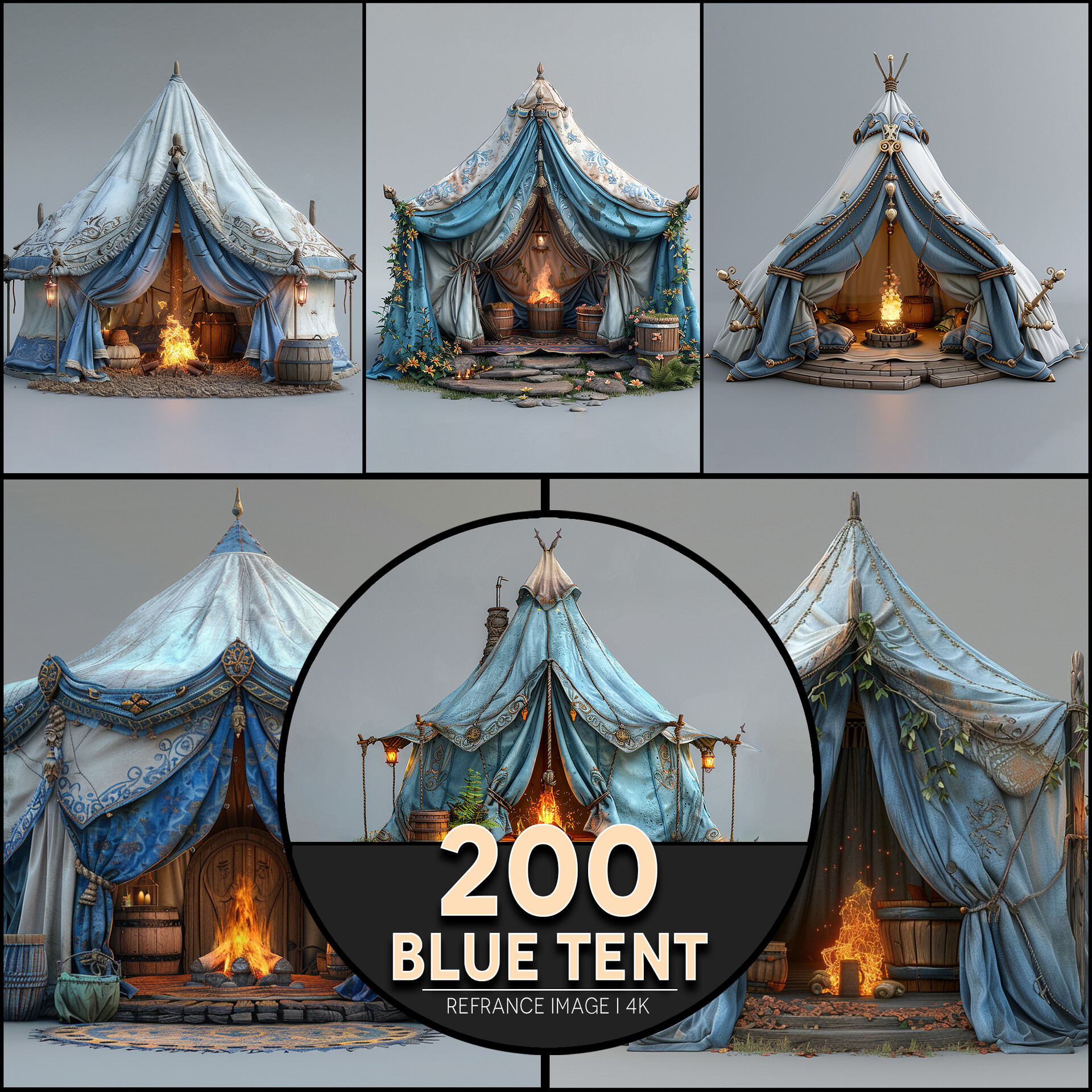 ArtStation - Blue Tent 4K Reference/Concept Images