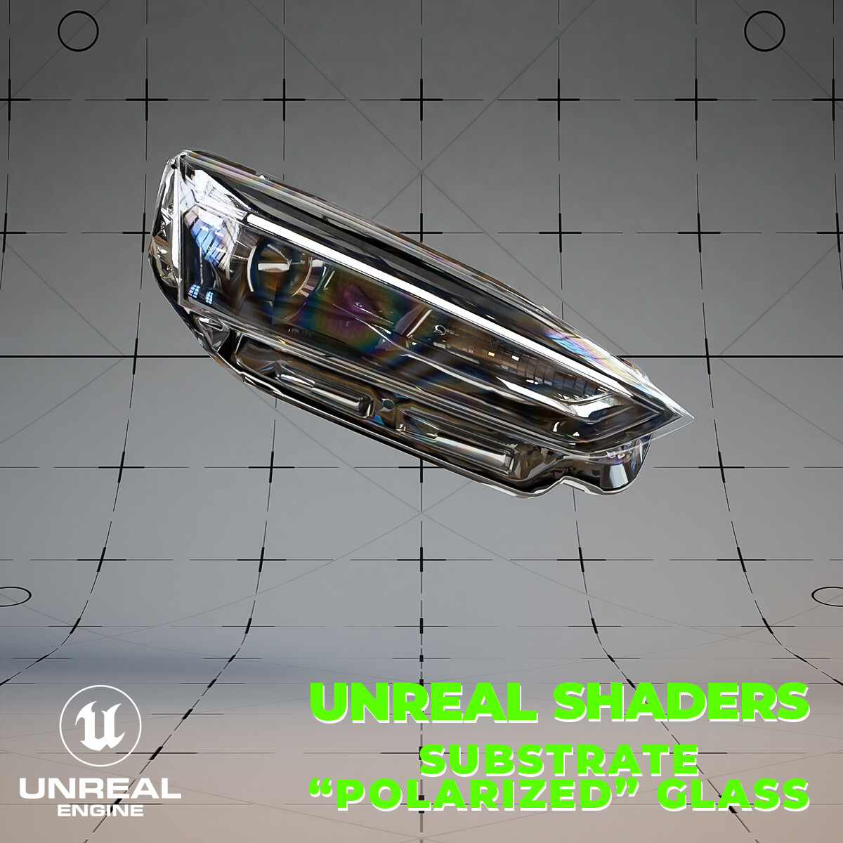 ArtStation - How to Make "Polarized" Iridescent Glass in Unreal Engine 5 | Substrate Materials ...