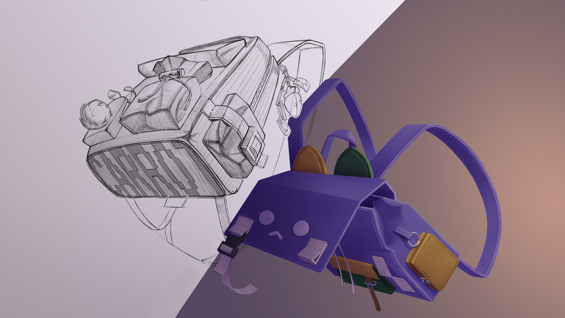 ArtStation - Bag props