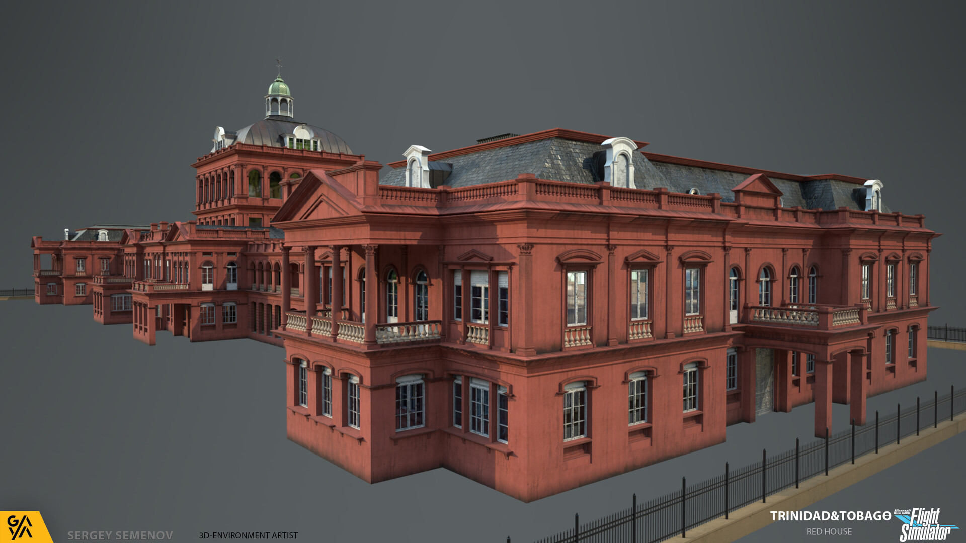 ArtStation - Red House Trinidad and Tobago