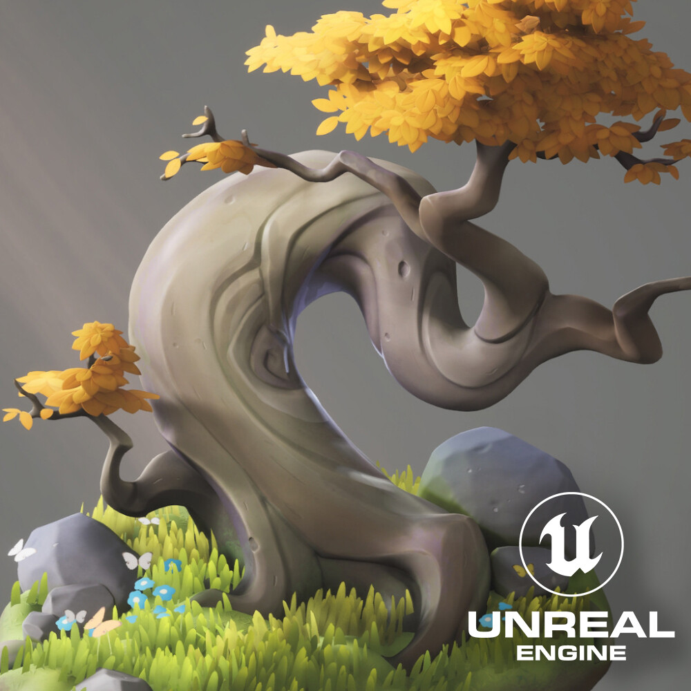 ArtStation - Fantasy Stylized Tree