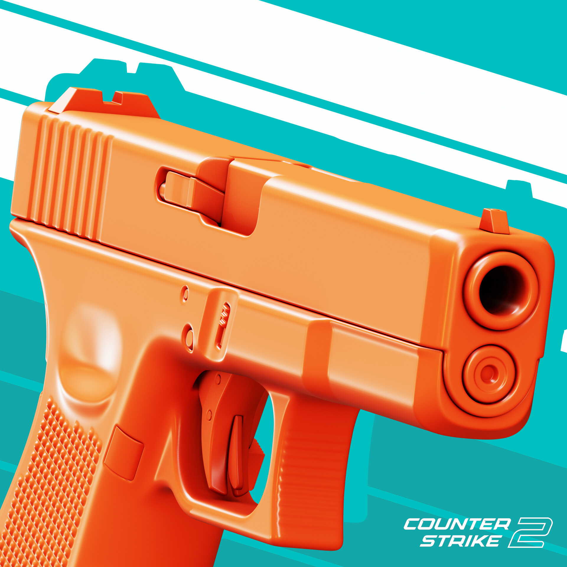 ArtStation - Counter-Strike 2 Glock18 High Poly