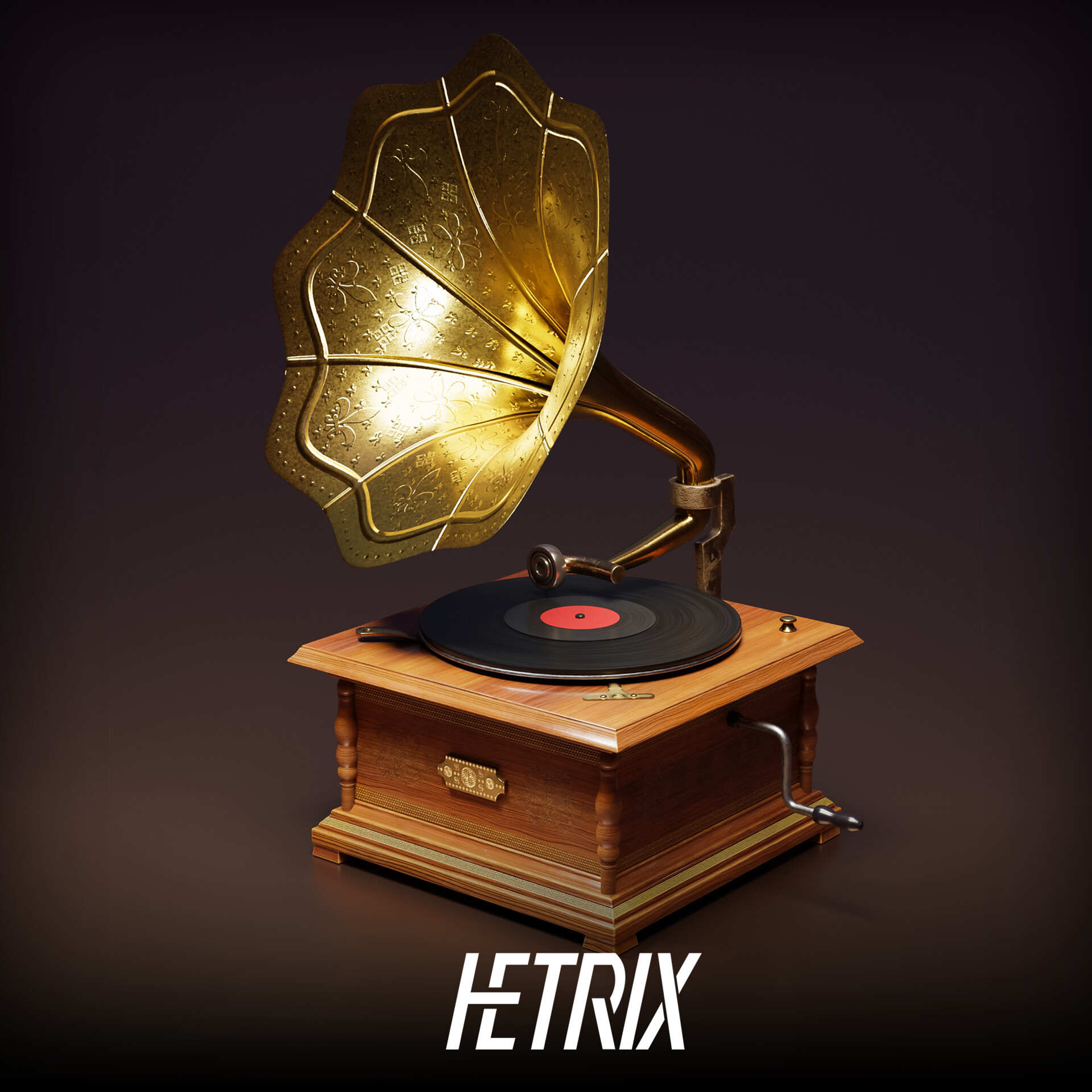 ArtStation - High Poly 3D Gramophone Model