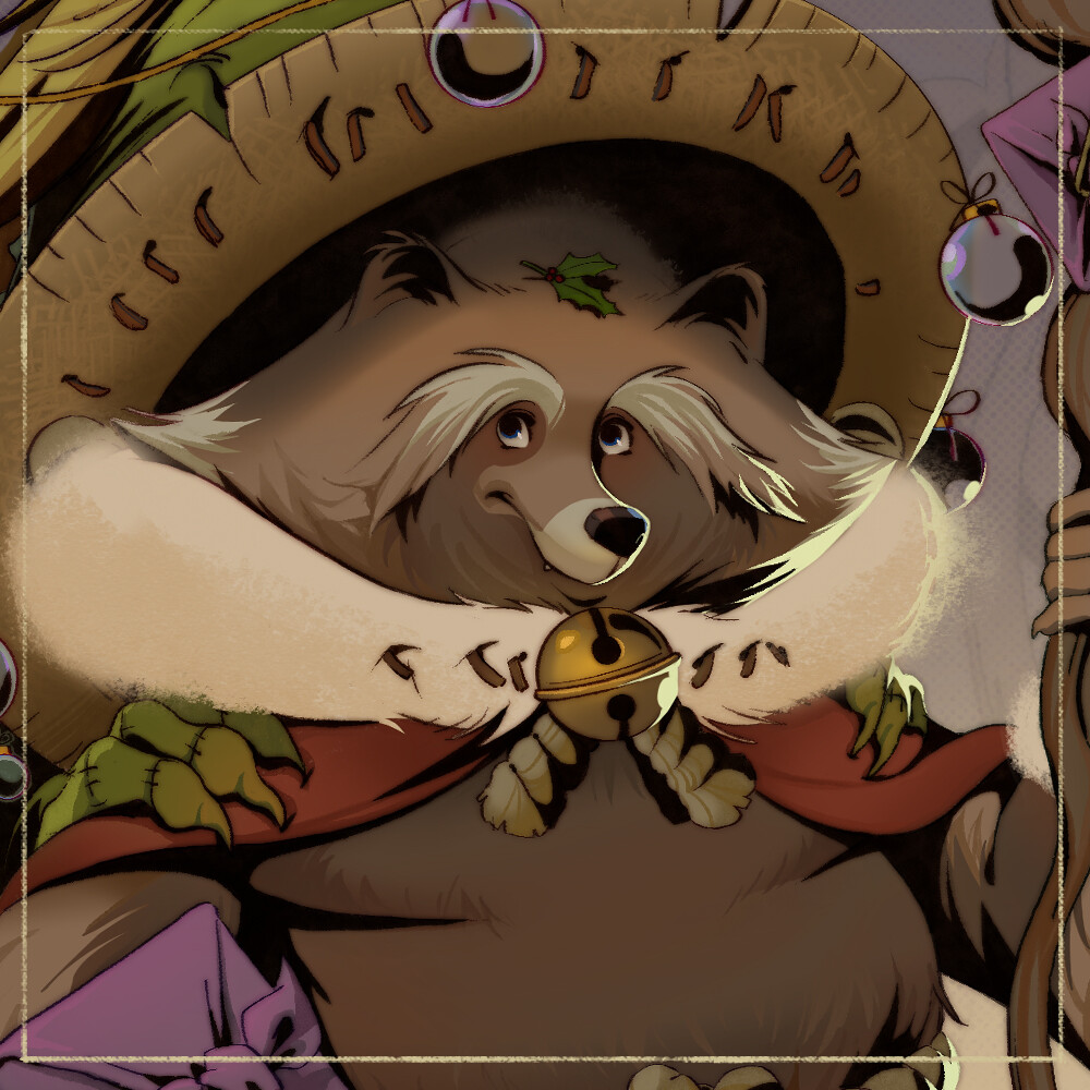 ArtStation - Santa Tanuki - Year of the Dragon