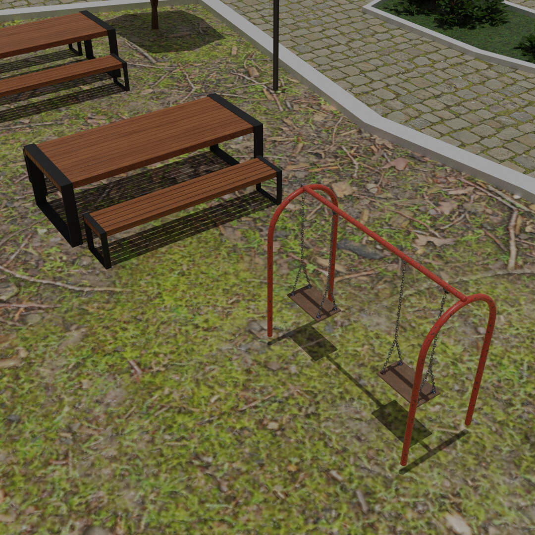 ArtStation - Parques del Río - Render Arquitectónico