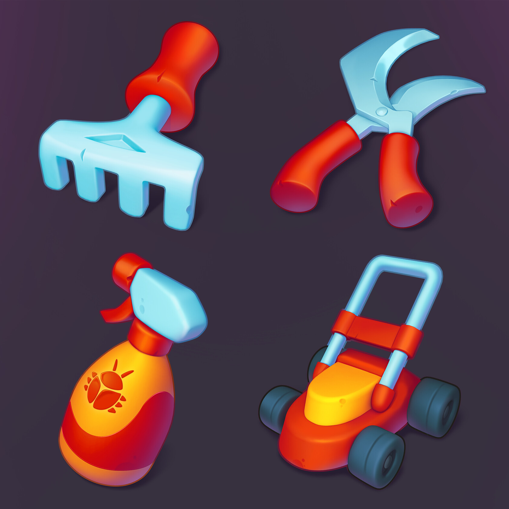 ArtStation - Merge-2 garden tools kit