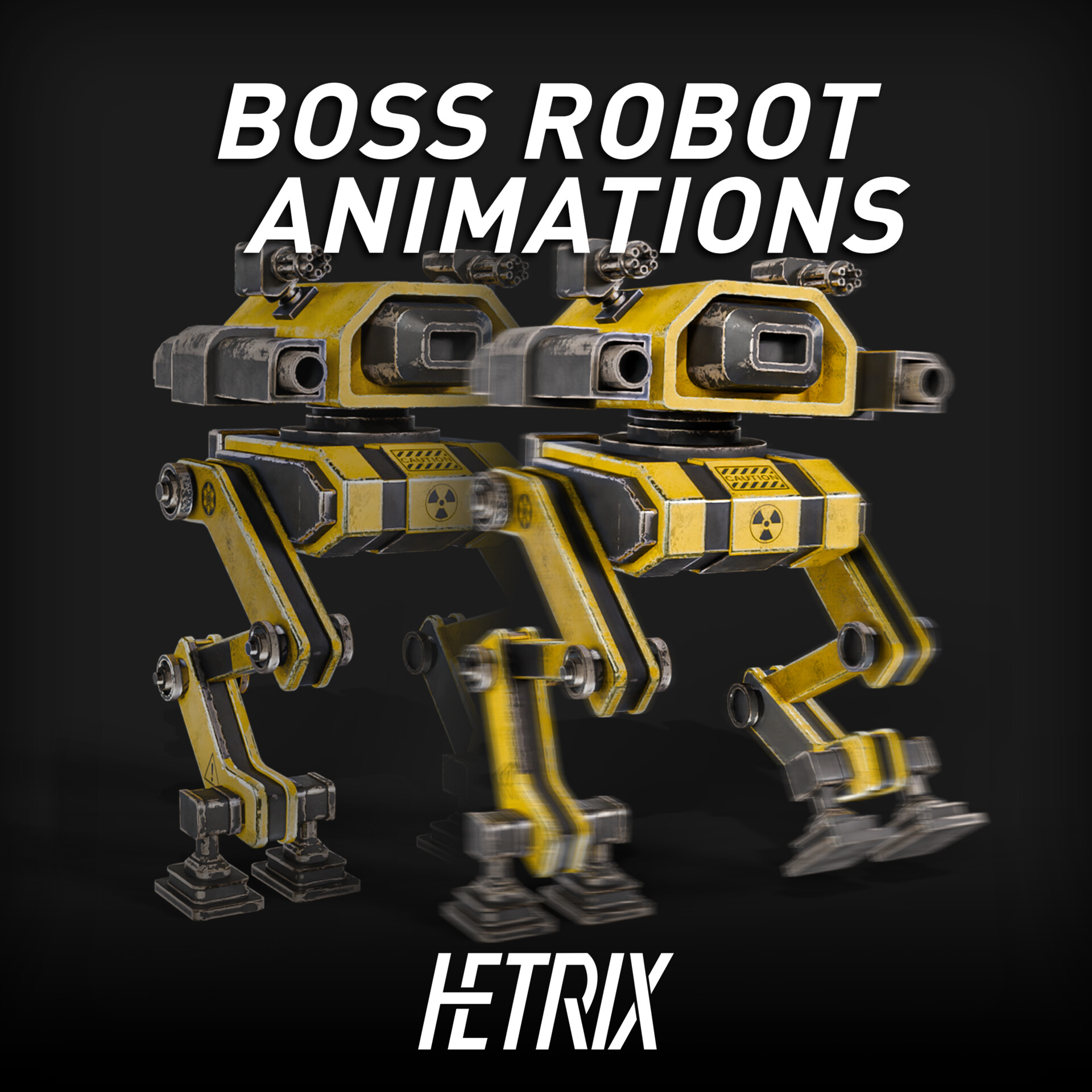 Enes "HetriX" BOLAT - Low Poly Boss Robot Animations - MOS