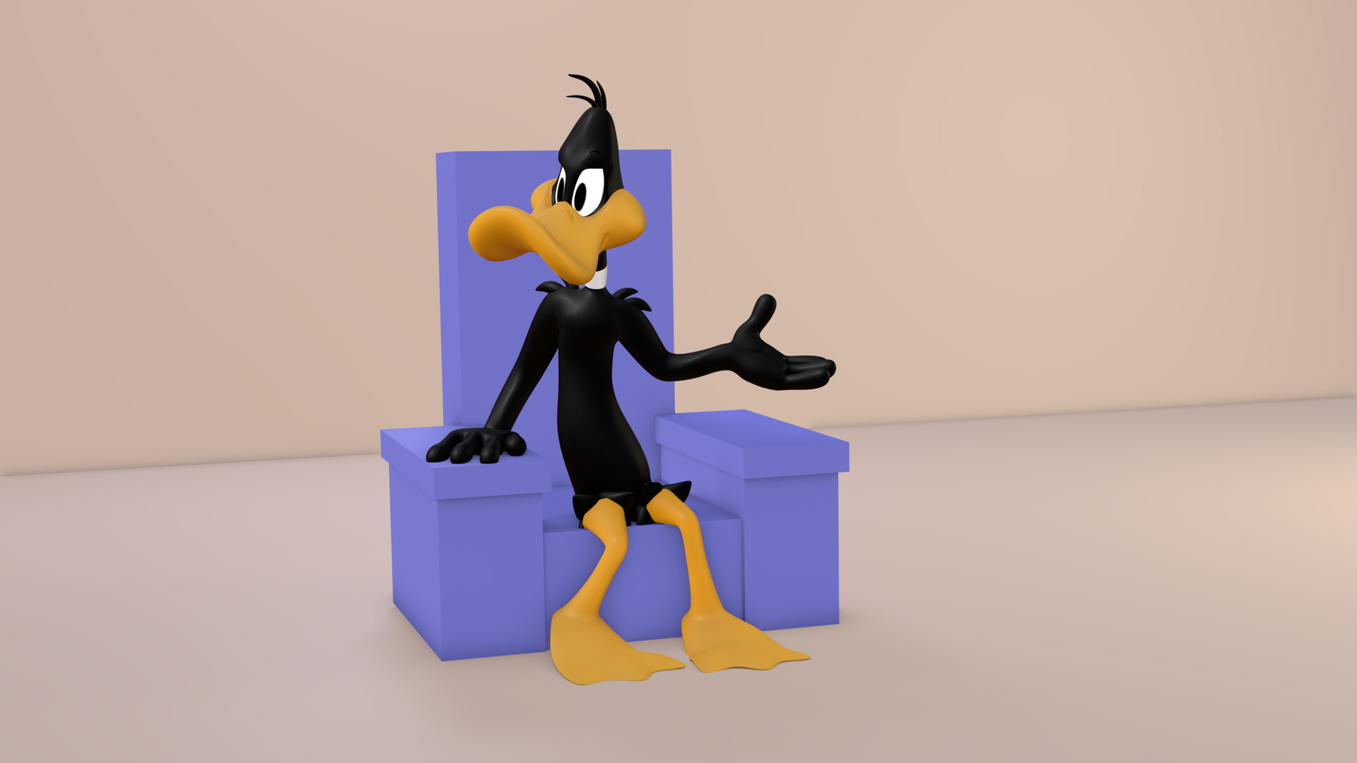 ArtStation - Daffy Duck - Acting shot