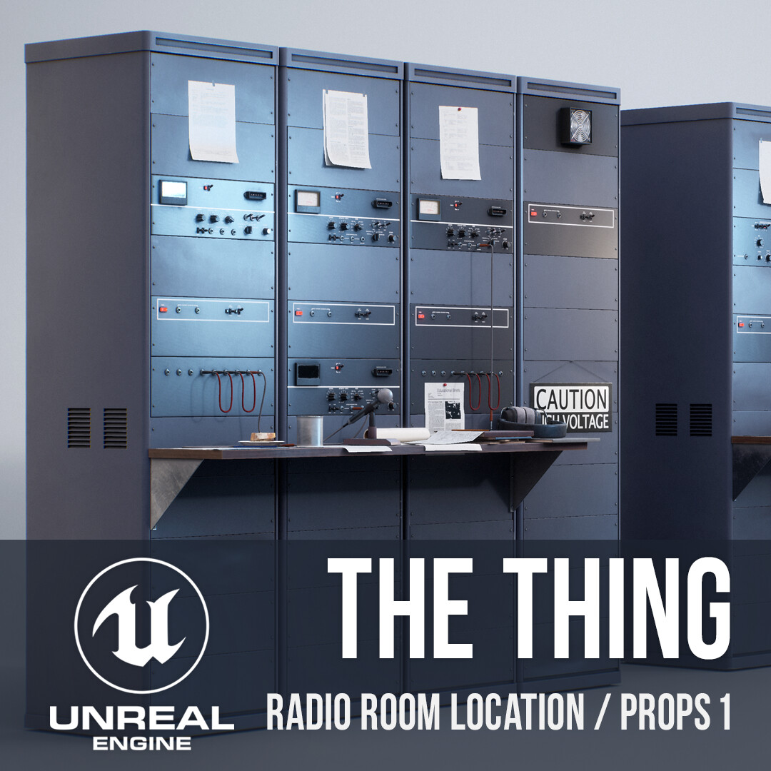 ArtStation - The Thing / Radio Room location / props 1