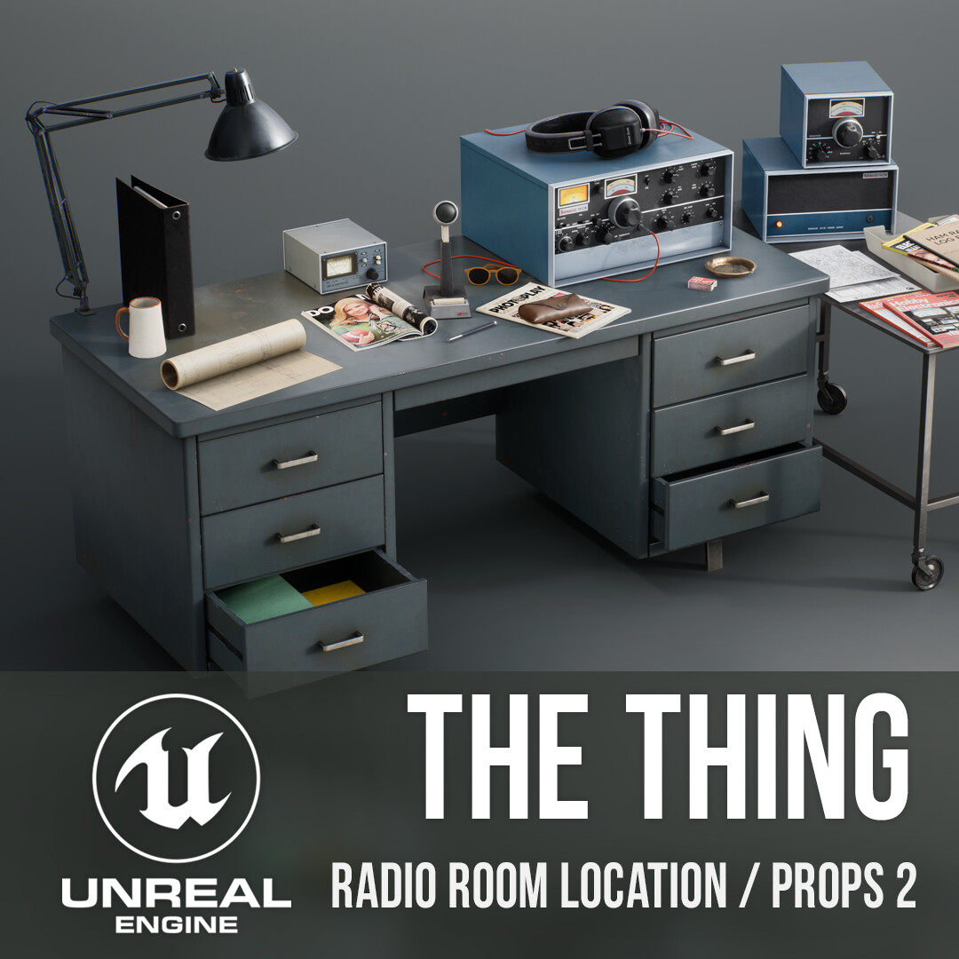 ArtStation - The Thing / Radio Room location / props 2