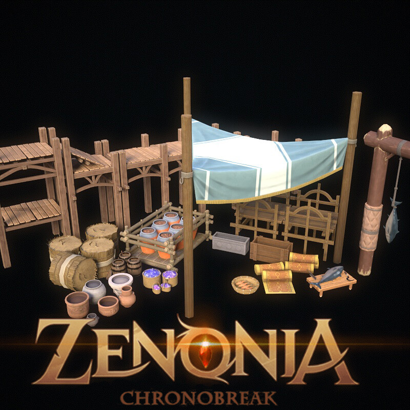 ArtStation - Zenonia Port Props
