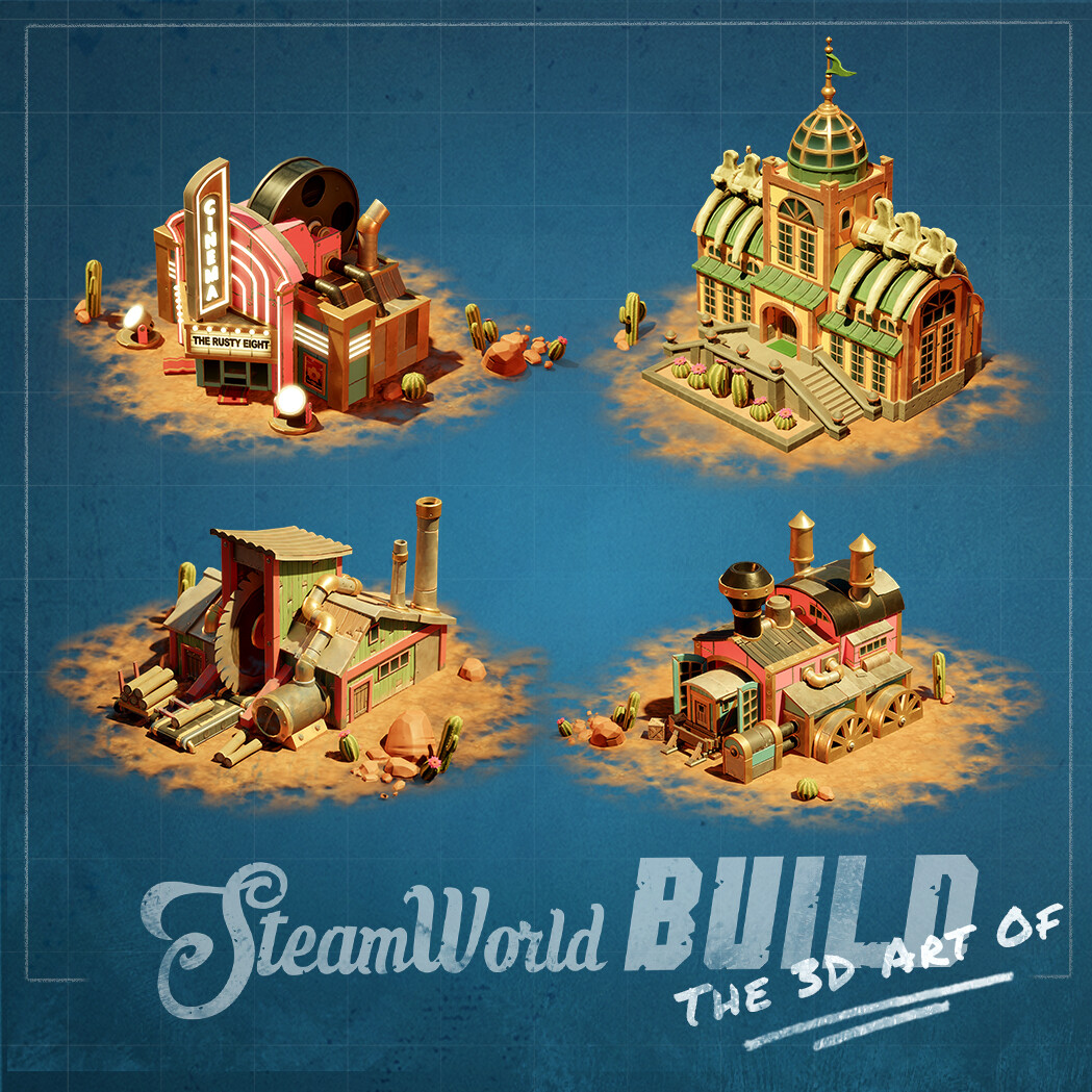 ArtStation - SteamWorld Build - Buildings