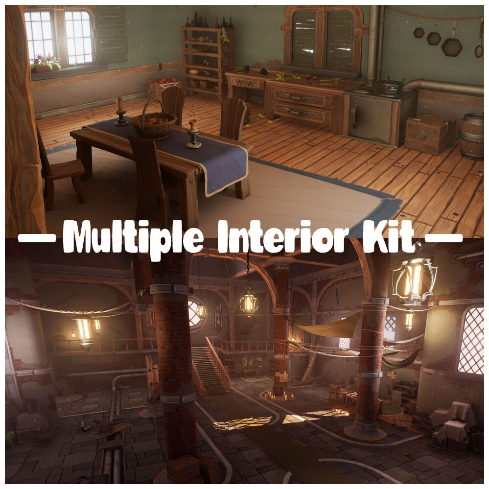 ArtStation - Multiple Interior Modular Kit