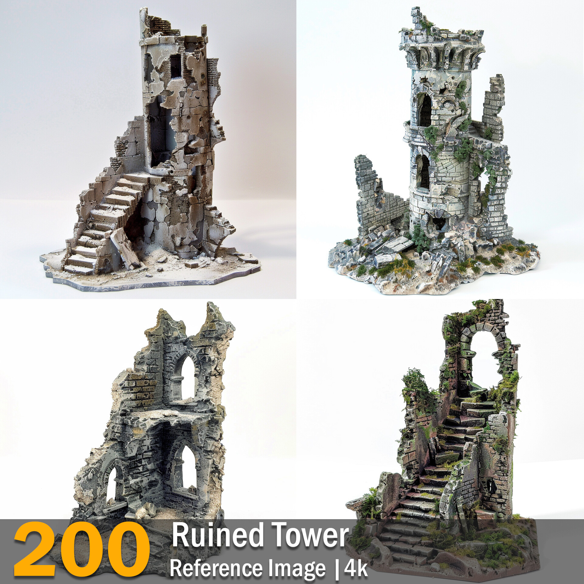 ArtStation - Ruined Tower | Reference Images | 4K