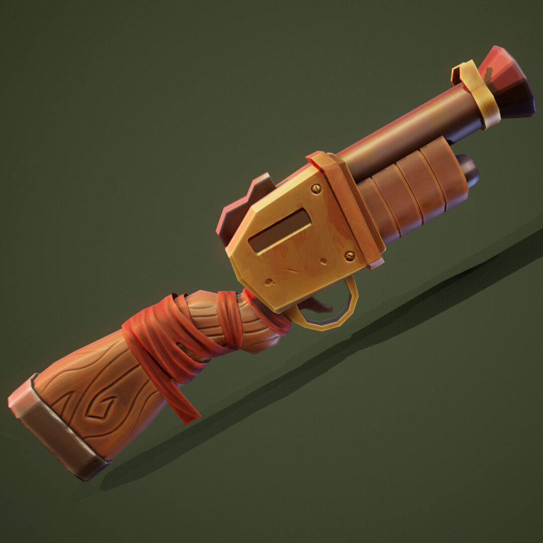 ArtStation - Stylized Gun