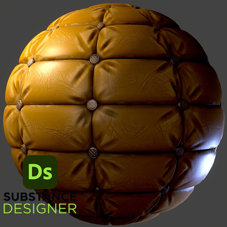 ArtStation - Stylized Leather Fabric - Substance 3D Designer