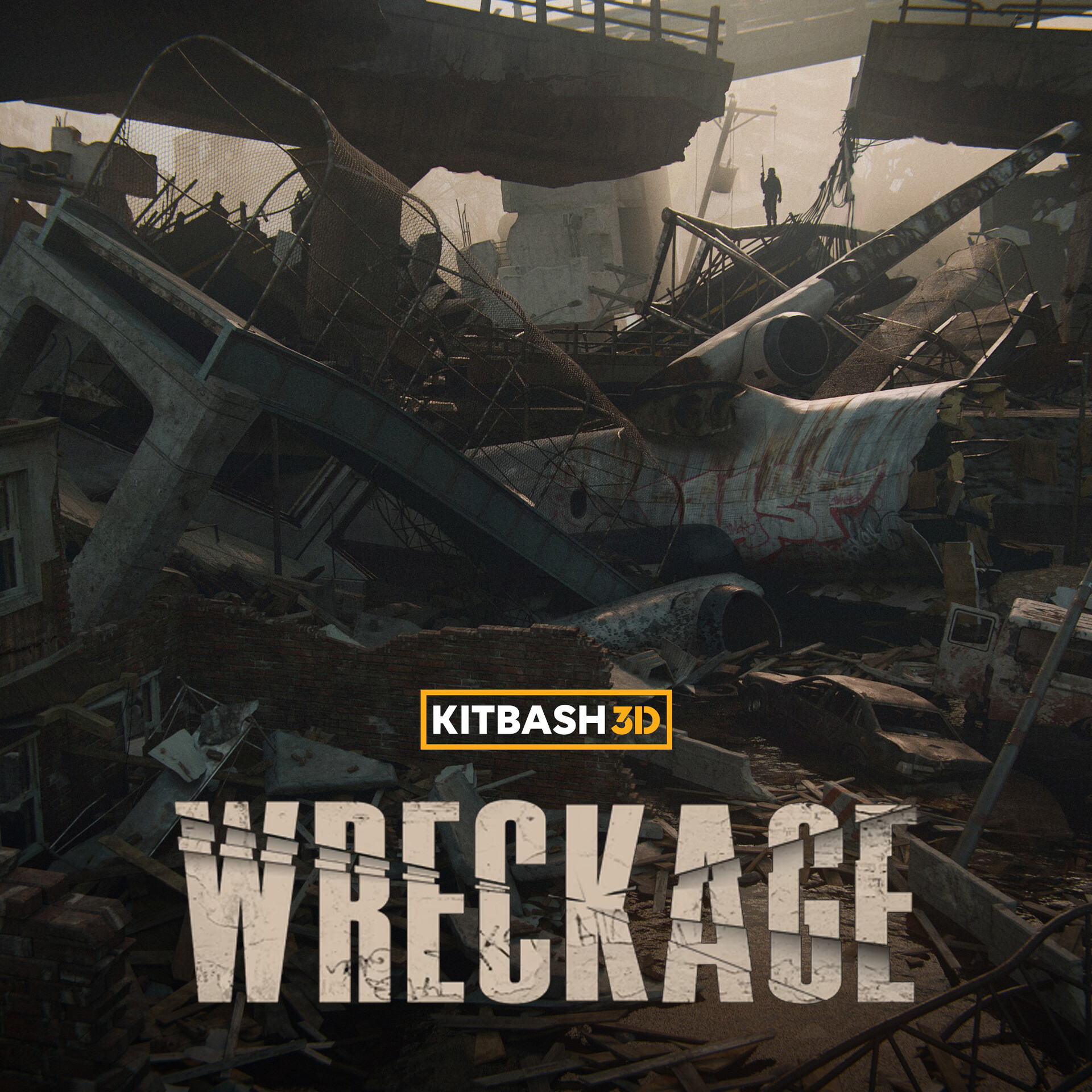ArtStation - "Wreckage" - Kitbash3D cover art