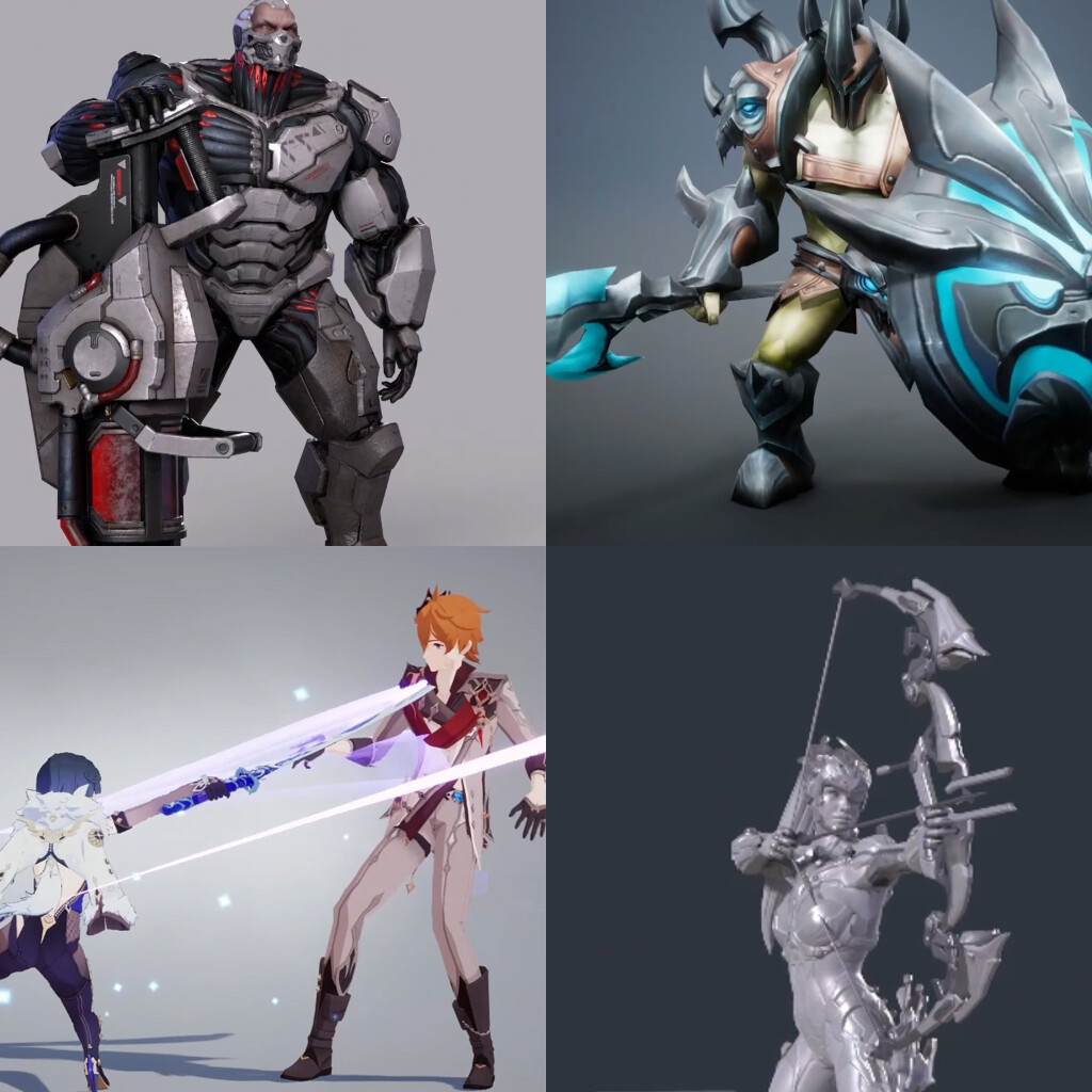 ycfcg - 游戏动画基础班-阿凯老师作品集