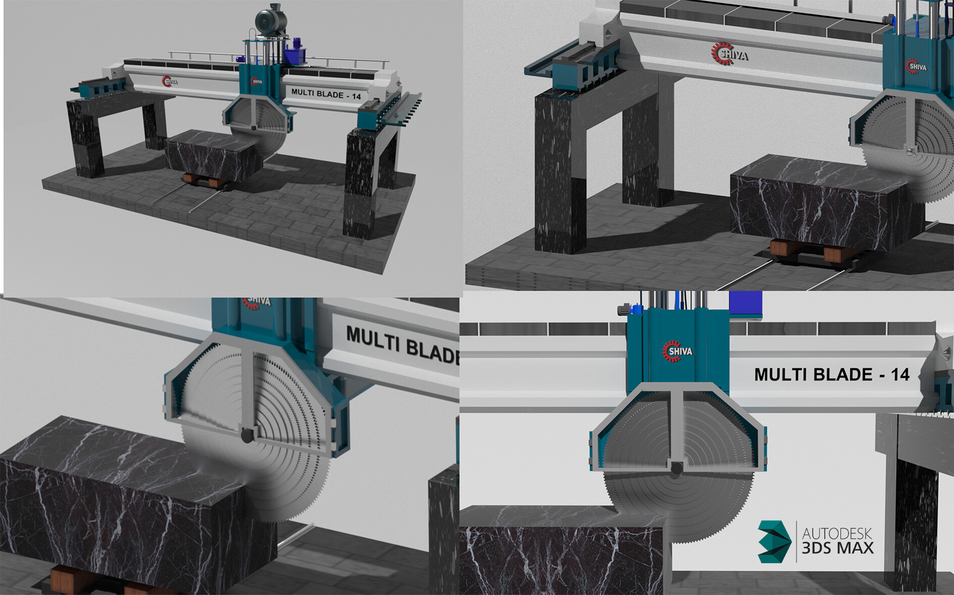 ArtStation - Stone Cutting Machine 3D Models