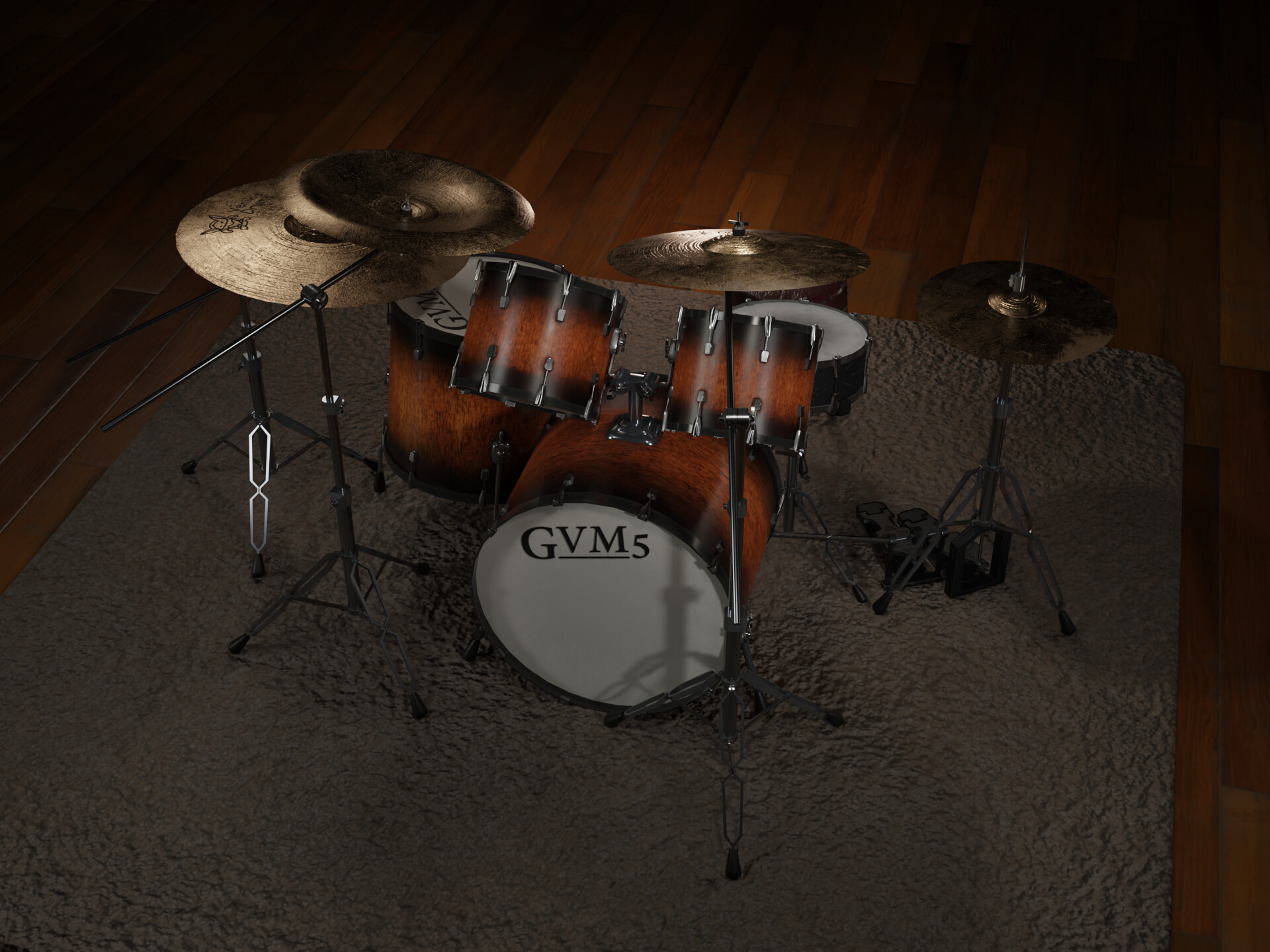 ArtStation - Drum kit (animation)