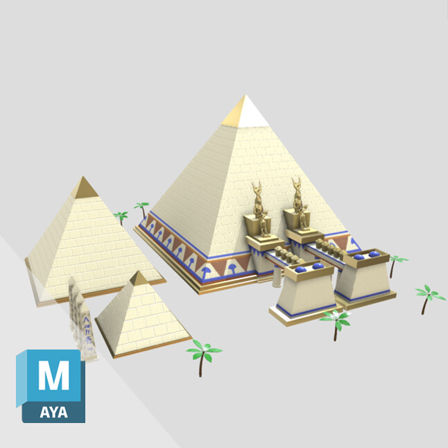 ArtStation - Giza Pyramid Complex (from Civ VI)