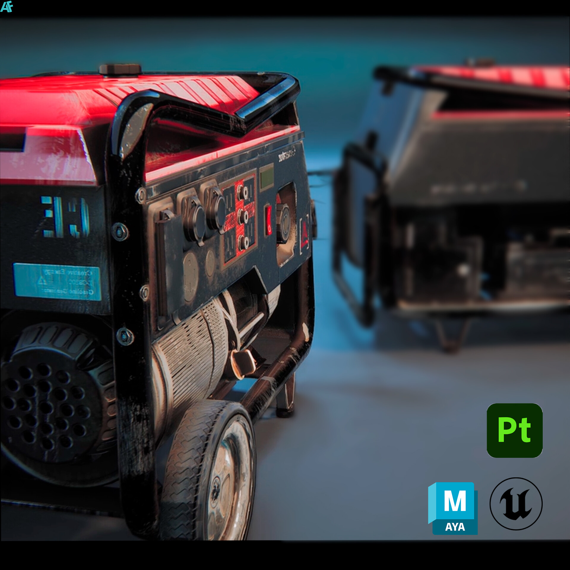 ArtStation - Gasoline Generator 3D Prop Art