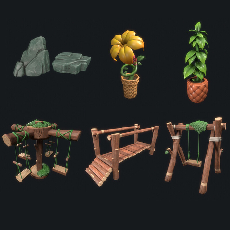 ArtStation - Project Frost Stylized Props