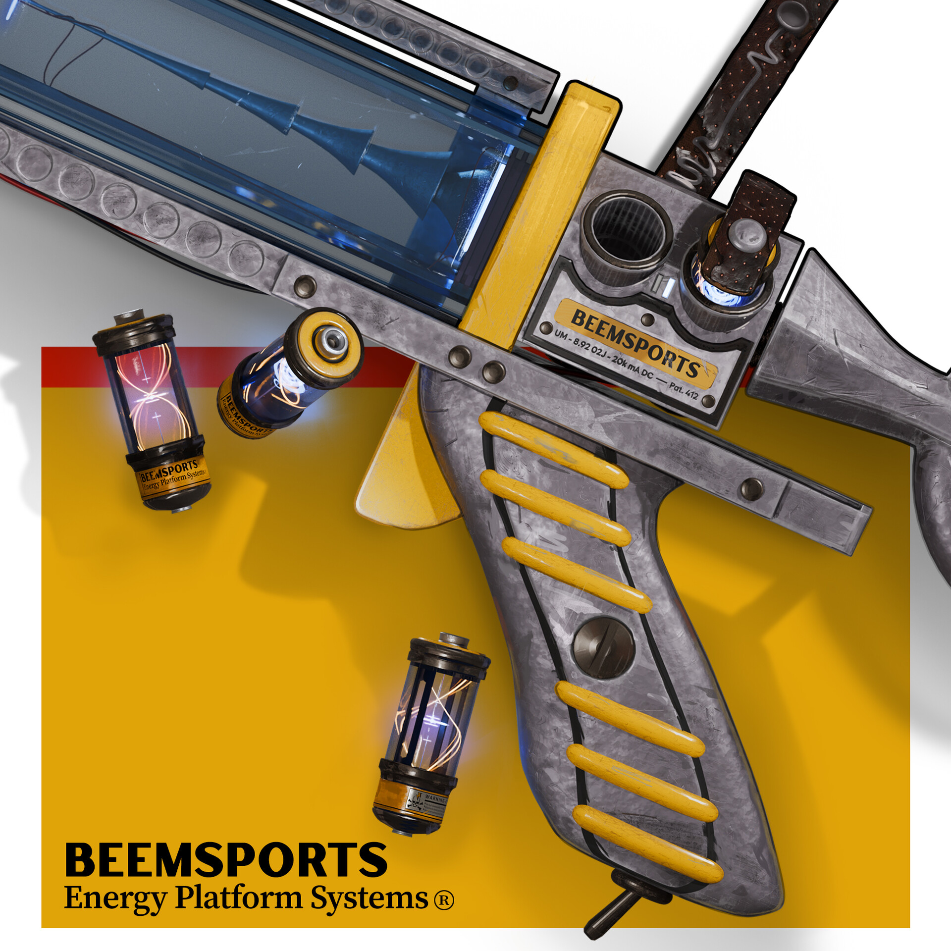 ArtStation - BEEMSPORTS Energy Pistol - A Revolution in Fun!