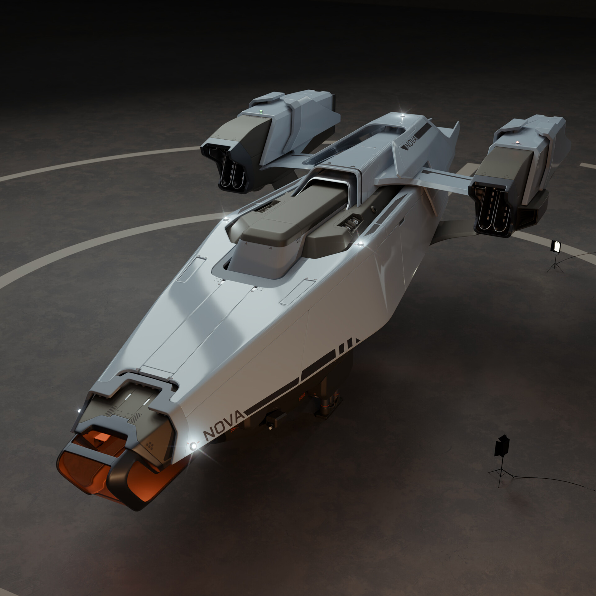 ArtStation - NOVA spaceship design