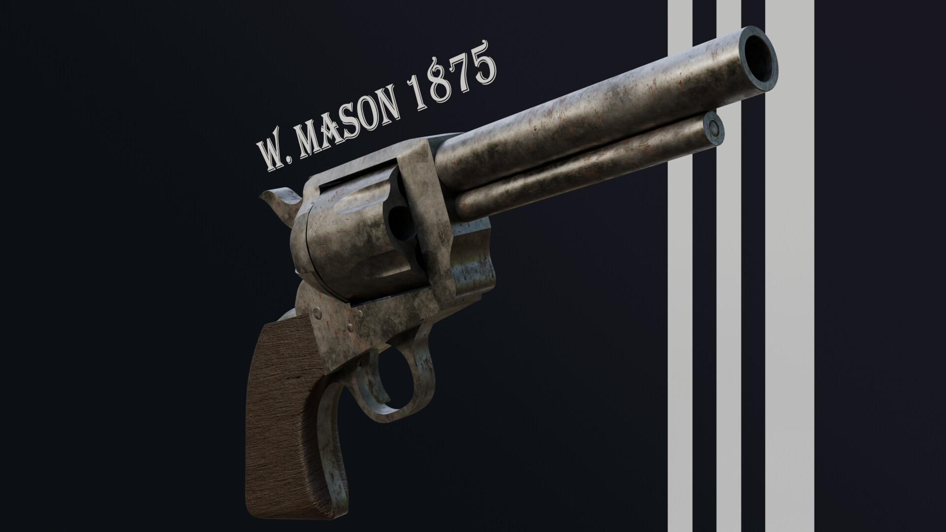 ArtStation - W. Mason Revolver 1875