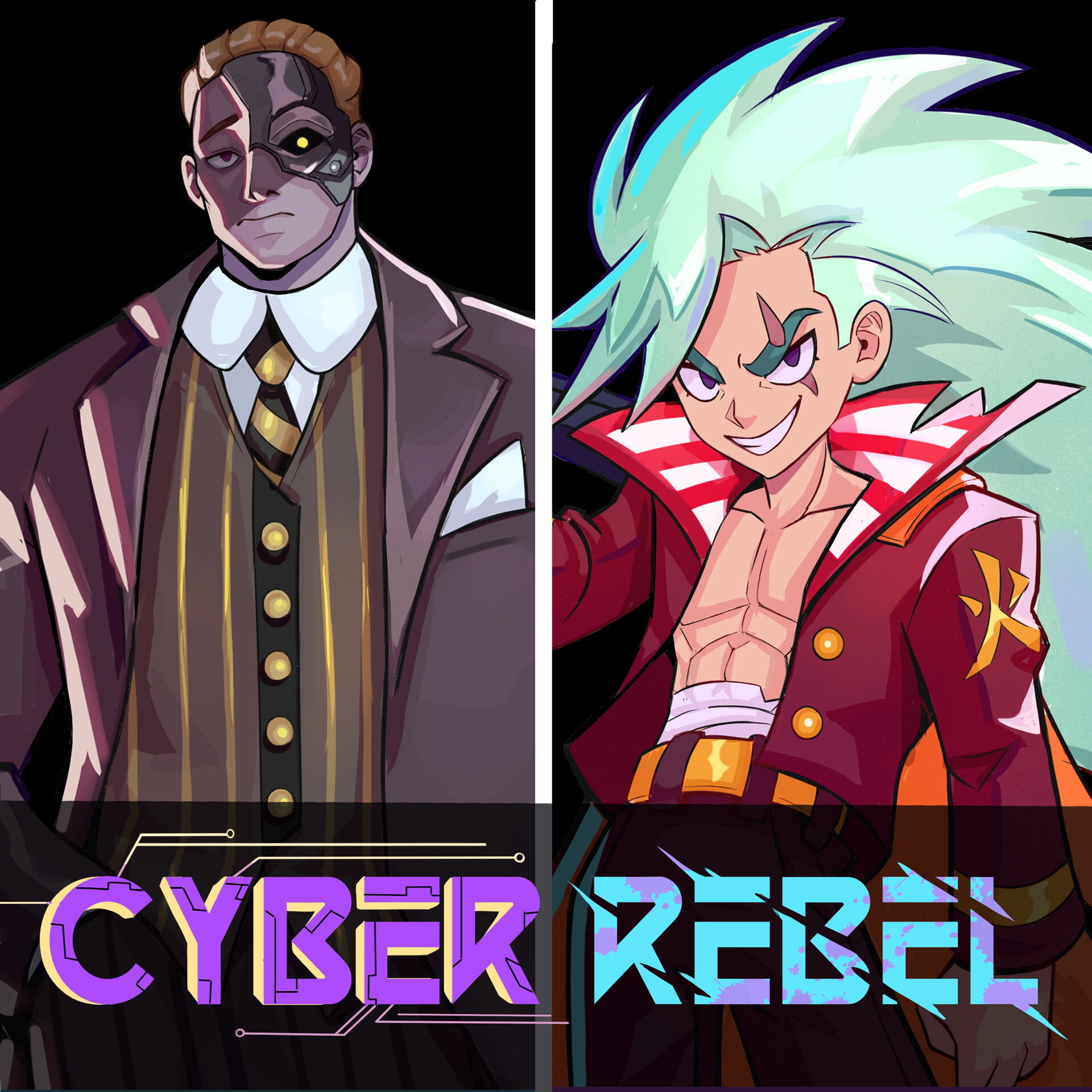 ArtStation - Cyber Rebel - Character Design Project