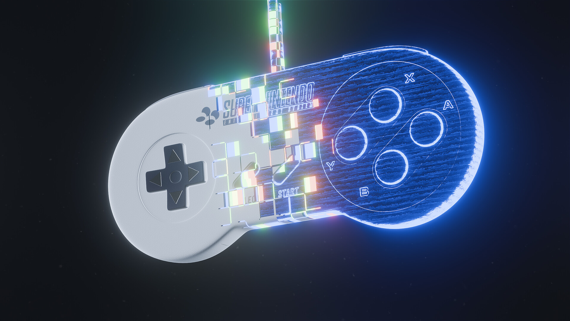 ArtStation - SNES Controller Realtime VFX + Realistic Render